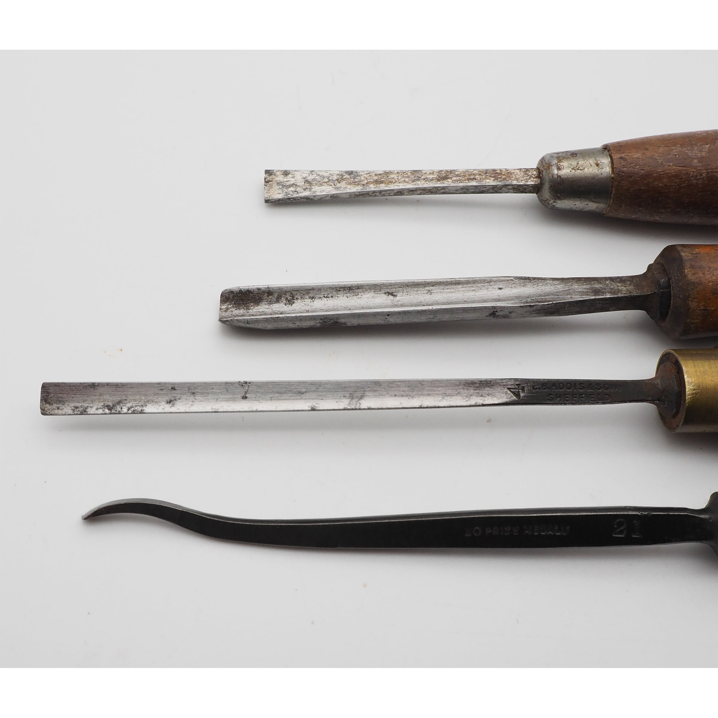 Small Antique Carving large Chisels